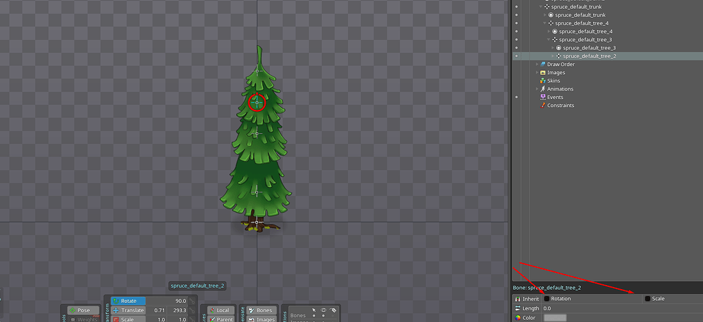 Spine. Inherit Rotation (DEF-2232) - Bugs - Defold game engine forum