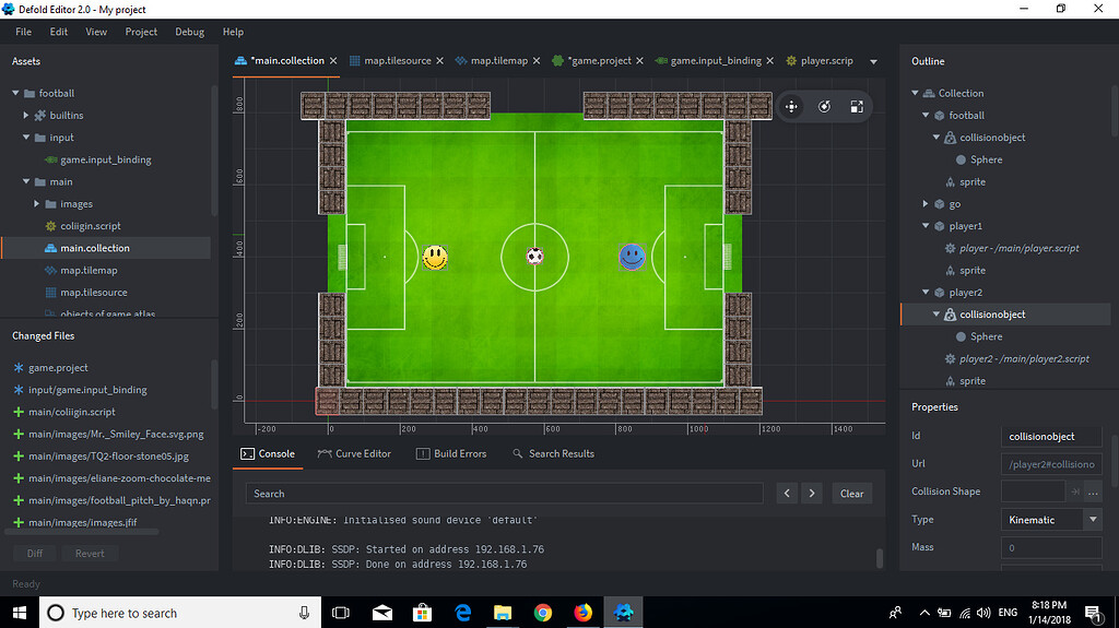 How to make gameobjects collide with each other in this game?(solved ...
