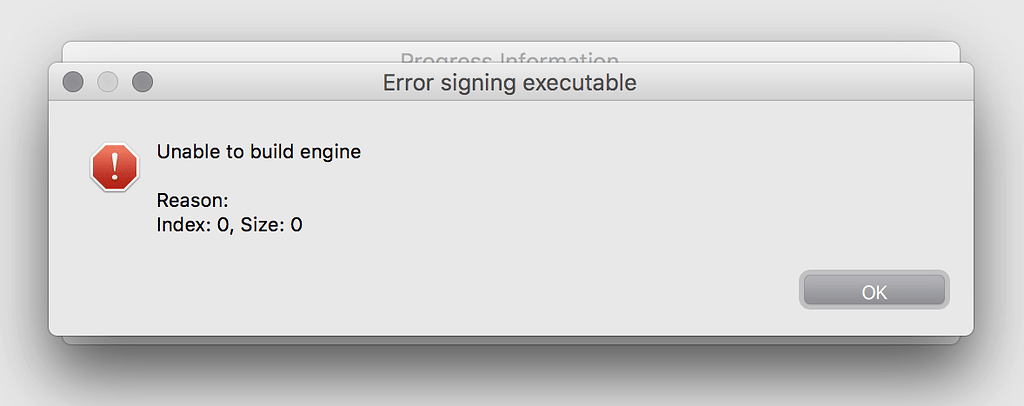Error Signing iOS App: Unable to build engine (Index: 0, Size: 0) (SOLVED) - Bugs - Defold game ...