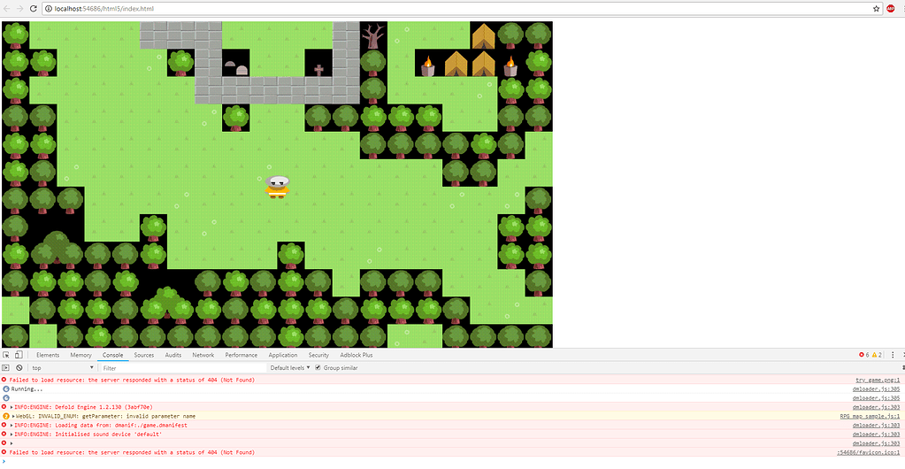 Samples not working correctly in browser (DEF-3339) - Bugs - Defold game engine forum