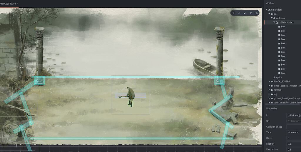 What is the best way to set up collisions in static sprite based 2D games with a top-down view ...