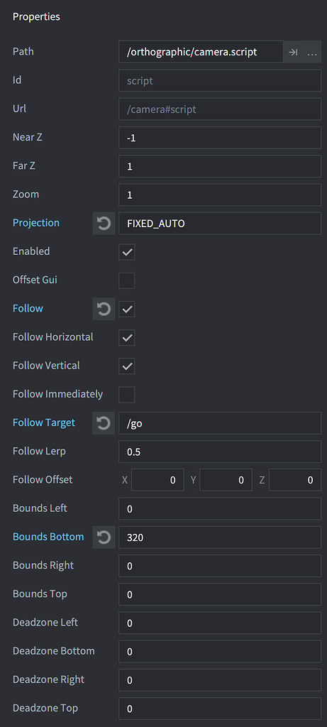 Setting bottom bounds with Orthographic camera - Questions - Defold game engine forum