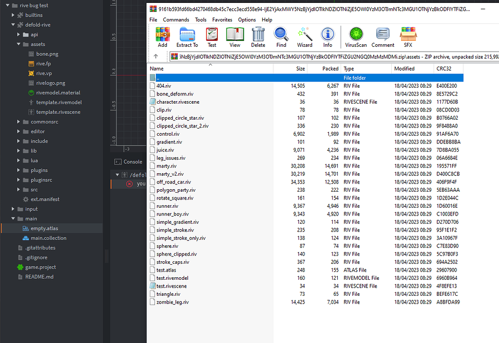 Missing files in the rive extension template - Bugs - Defold game engine forum