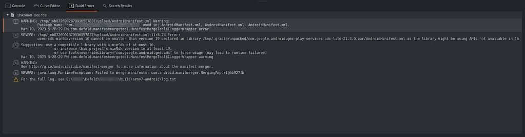 AdMob causing build errors (SOLVED) - Questions - Defold game engine forum