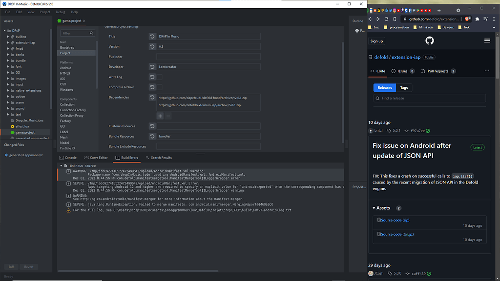 "Apps targeting Android 12 and higher are required to specify an explicit value for android ...