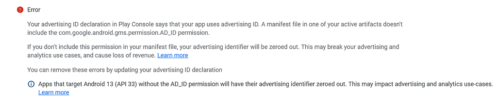 Android 13 (API 33) without the AD_ID permission - Questions - Defold game engine forum