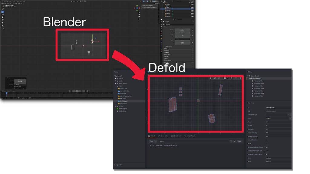 Add-on: Export Blender Cubes to Lua table - Showcases - Defold game ...