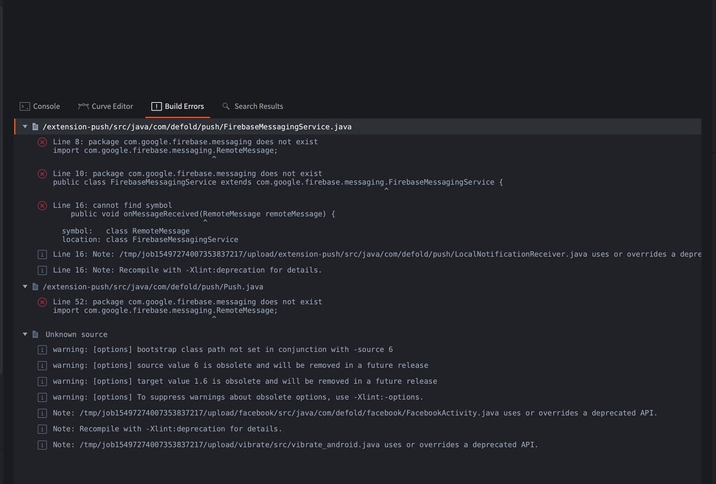 Error compiling Android app - Questions - Defold game engine forum