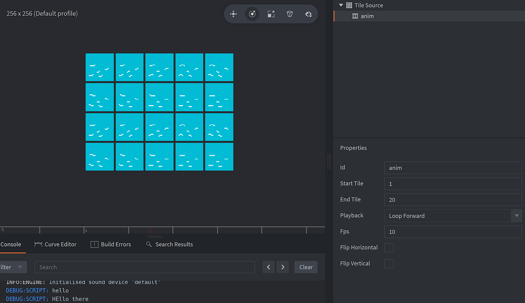 Tilesource Animations - Questions - Defold game engine forum