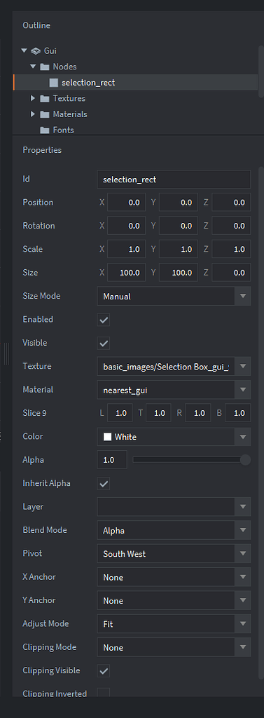 Selection Box from Sprite or GUI - The Defoldmine - Defold game engine forum